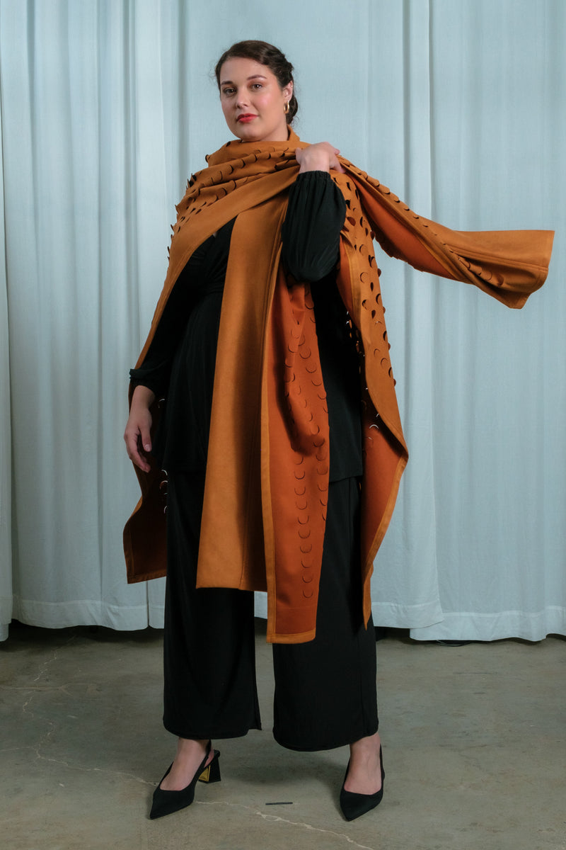 Laser Cut Wrap | Amber – Isabel de Villiers Clothing